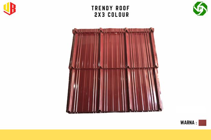 Jual Genteng/atap trendy roof colour 2X3 0,25 mm merah maroon - Kota ...