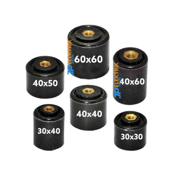 Jual Isolator Busbar Holder 40x40 mm Coklat Insulator Cilinder ...