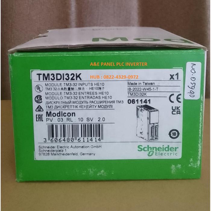 Jual PLC SCHNEIDER MODICON TM3DI32K Discrete Output Module - Kota ...