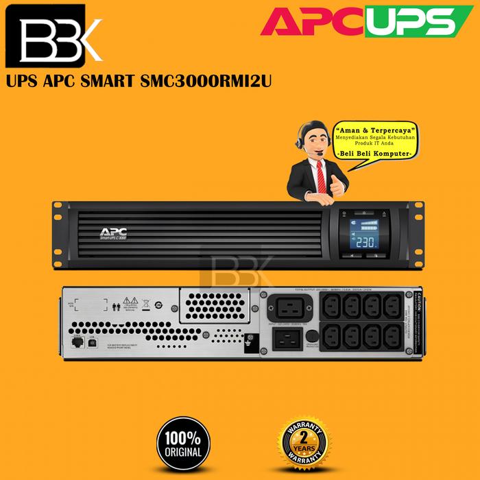 Jual UPS APC SMART SMC3000RMI2U 3000VA 2100WATTS 230V GARANSI 2 TAHUN ...