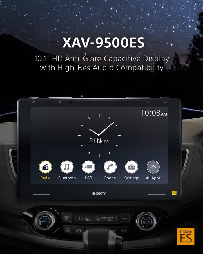 Jual SONY HEADUNIT XAV-9500ES MOBILE ES Floating Carplay Hi Res Audio ...