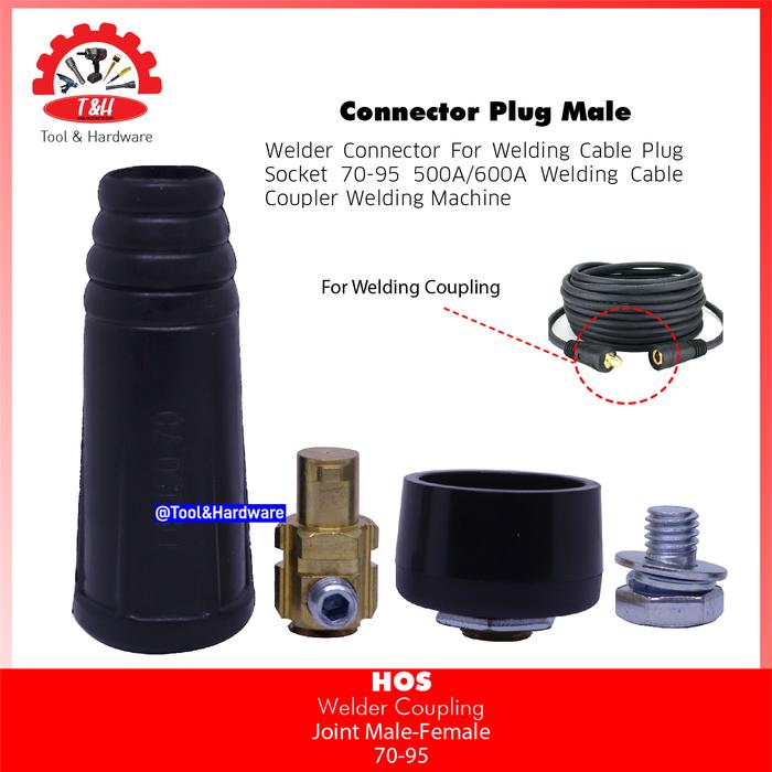 Jual Cable Socket Connector SET / Male+Female DKJ 70-95mm Welding ...
