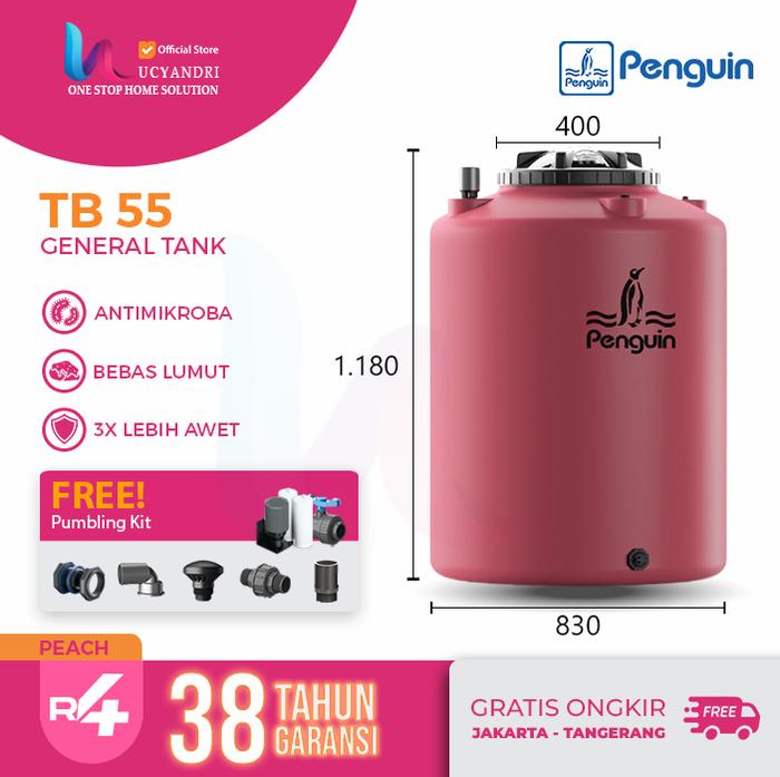 Jual Toren Air Penguin TB55 Tangki Air Plastik 520 L Tandon TB 55 ...