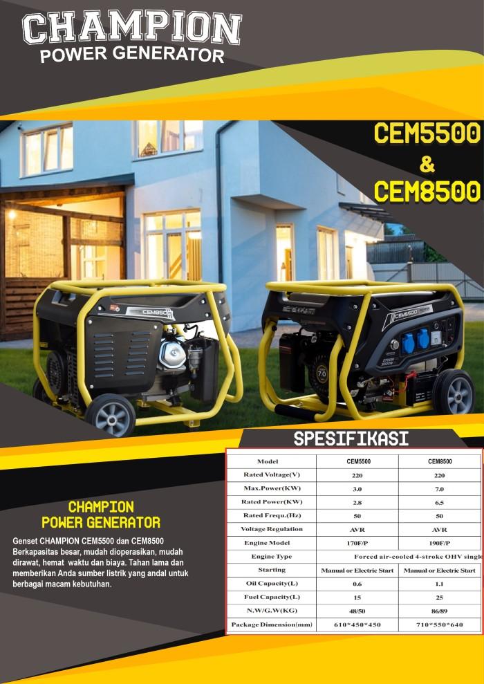 Jual Genset 5000 watt 6000 watt 7000 watt Champion Power Generator ...