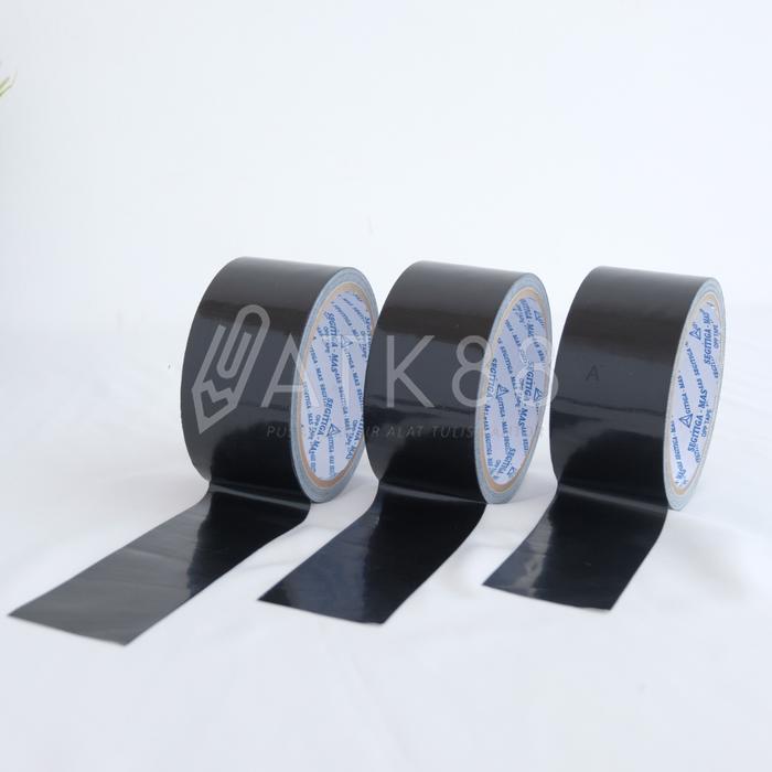 Jual Lakban Hitam Kain Segitiga Mas 2" inch / Lakban Jilid Buku - Kota ...