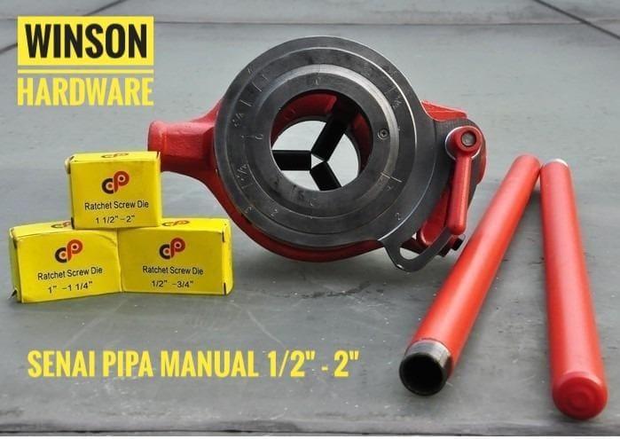 Jual Alat Senai Pipa Manual 1/2" - 2" Snai Ratchet Die Stock 1/2-2" RRC ...