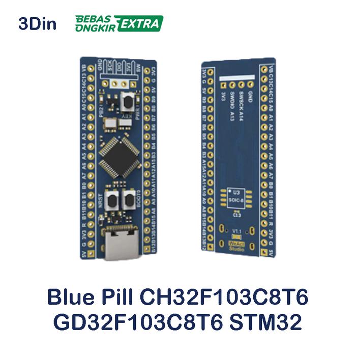 Jual CH32F103C8T6 GD32F103CBT6 STM32 Compatible WeActStudio - Kota ...