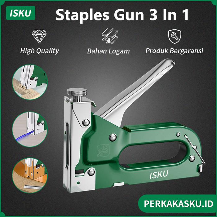 Promo ISKU Staples Gun Staples Tembak Hekter Tembak Gun Tracker Staples ...
