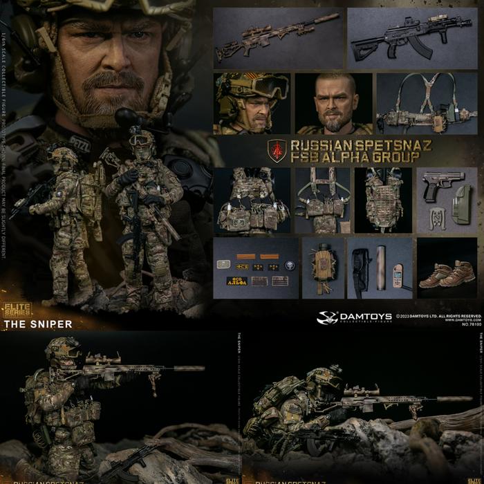 Jual DAMTOYS 78100 1/6 Russian Spetsnaz FSB Alpha Group Sniper Figure ...