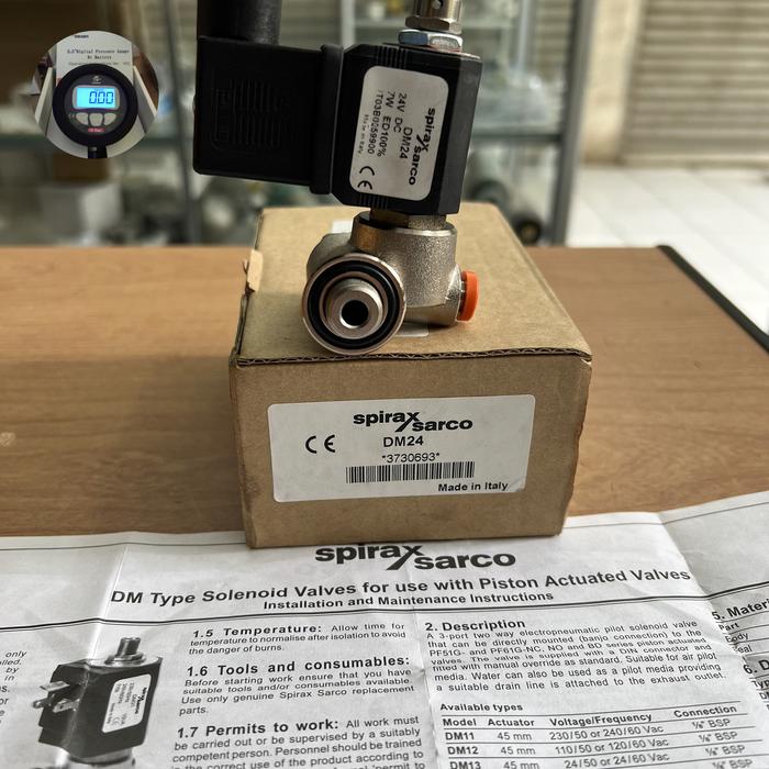 Jual Solenoid valve SPIRAX SARCO DM24 Volt 24dc selang 6mm for piston valve - Kota Bandung ...