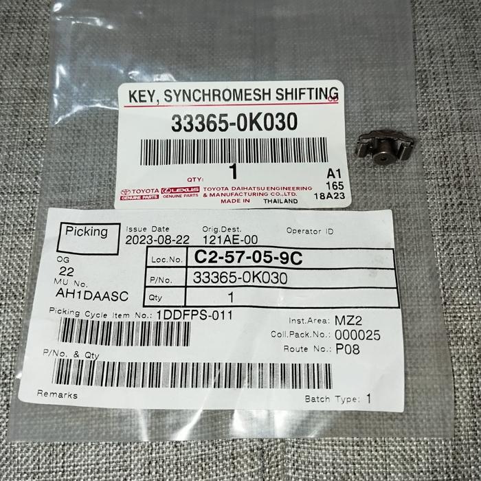 Jual key Kuku Singkromis Transmisi Toyota 1GD 2GD 33365-0K030 - Jakarta ...