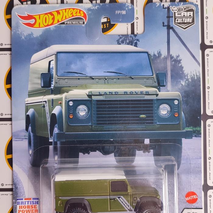 Jual Hot Wheels Premium Land Rover Defender 110 Green Hardtop - Last ...