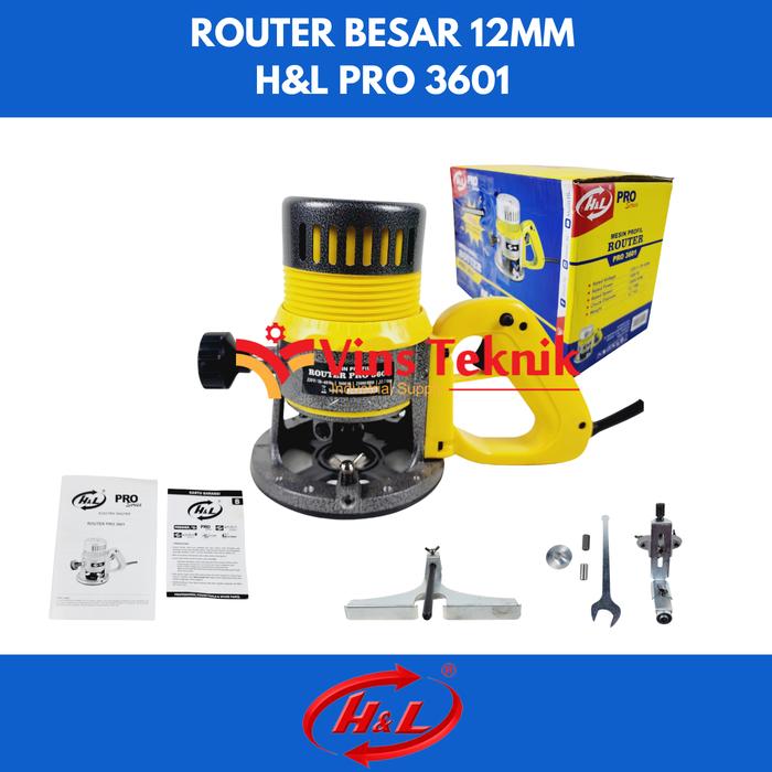 Jual Mesin profil kayu router besar 12mm PRO 3601 H&L PRO3601 - Jakarta ...