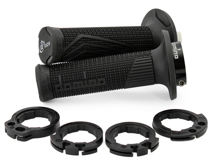 Promo Handgrip Domino Italy OffRoad D100 Dlock Grips Universal - Hitam ...