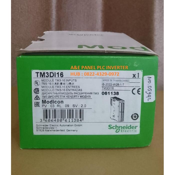 Jual PLC SCHNEIDER MODICON TM3DI16 Discrete Input Module - Kota Surabaya - A&E Panel PLC ...