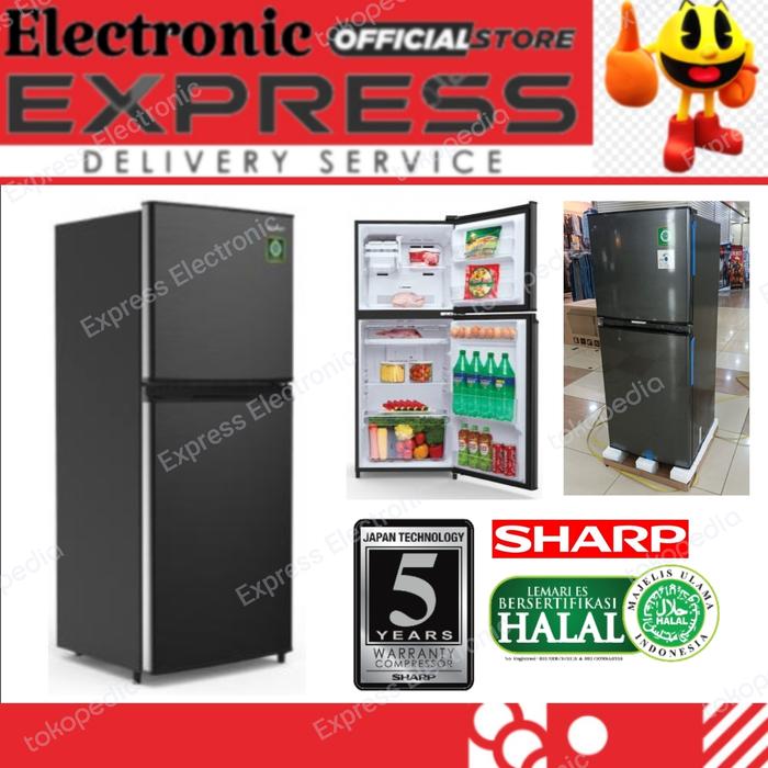 Jual Sharp Kulkas 2 Pintu Mega Freezer 205L - Sj 236 Mn Hs - Sj236 ...