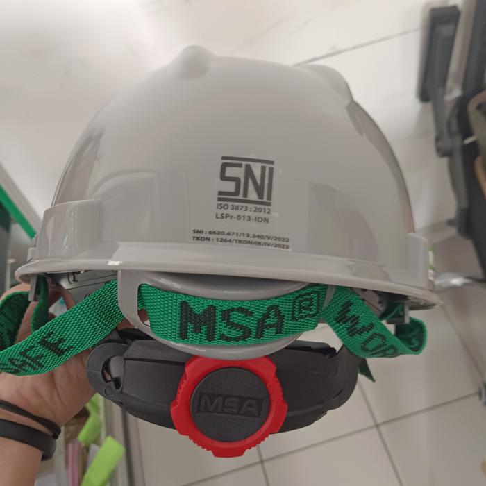 Jual Helm Safety MSA Full Set / Helm Kerja Proyek Warna Abu Abu - SNI ...