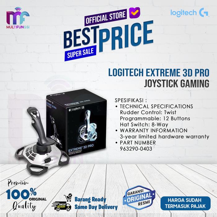 Promo Logitech Extreme 3D Pro Joystick Gaming Cicil 0% 3x - Jakarta Pusat - Multifungsi | Tokopedia