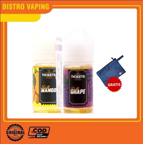 Promo PROMO LIQUID TICKET SALT NIC 30ML by TICKETS BREW FREE POUCH ...