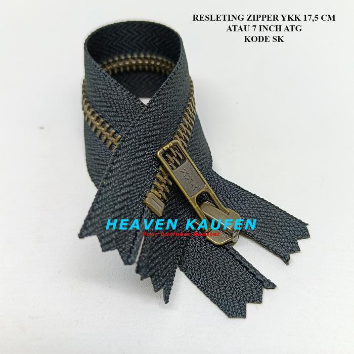 Jual Resleting Zipper YKK 17,5 cm Atau 7 inch Gigi Besi ATG Bakar Kode SK - Kota Malang - Heaven ...