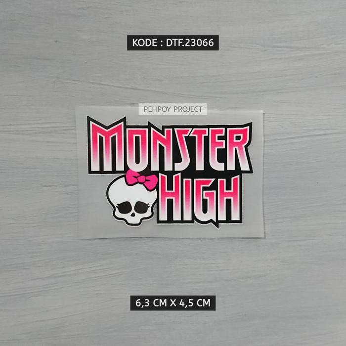 Jual STIKER SABLON DTF SETRIKA SATUAN - MONSTER HIGH LOGO - Kab. Bogor - Pehpoy Project | Tokopedia