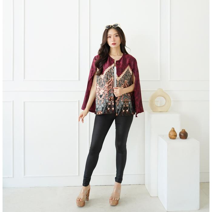 Jual BLAZER BATIK ROMPI MODERN TRENDY/BLAZER OUTER HANGOUT KANTOR EF651 ...