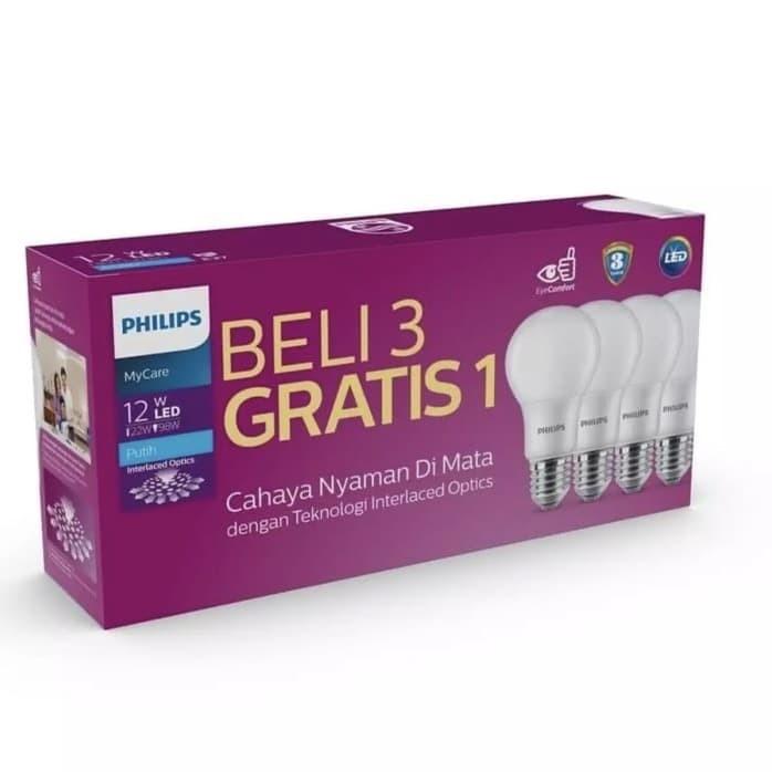 Jual Lampu LED bulb 12W Putih Multipack Mycare Philips - Jakarta Pusat ...