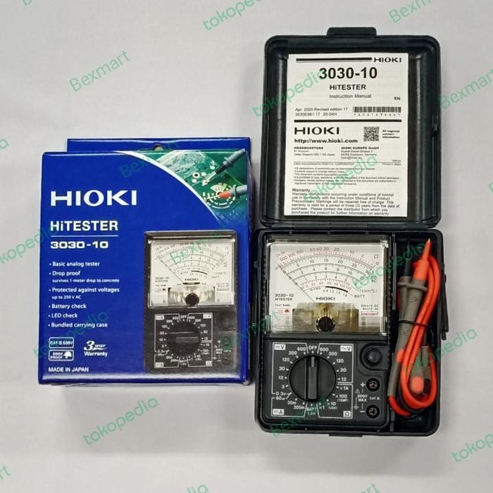 Jual HIOKI 3030-10 Analog Avometer Multimeter Jarum Hioki - Jakarta ...