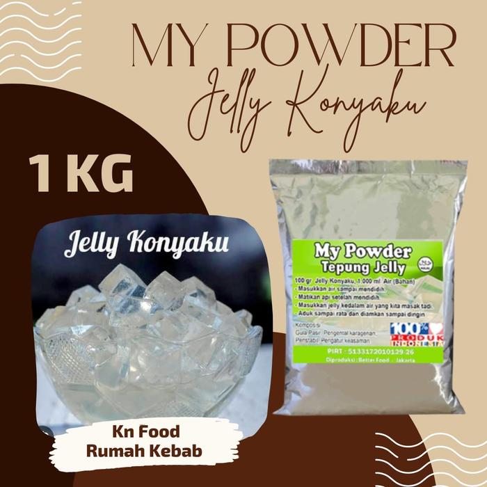 Jual Powder Jelly Konyaku/Bubuk Jelly Konyaku powder 1 kg - Jakarta Timur - rumah kebab jakarta ...