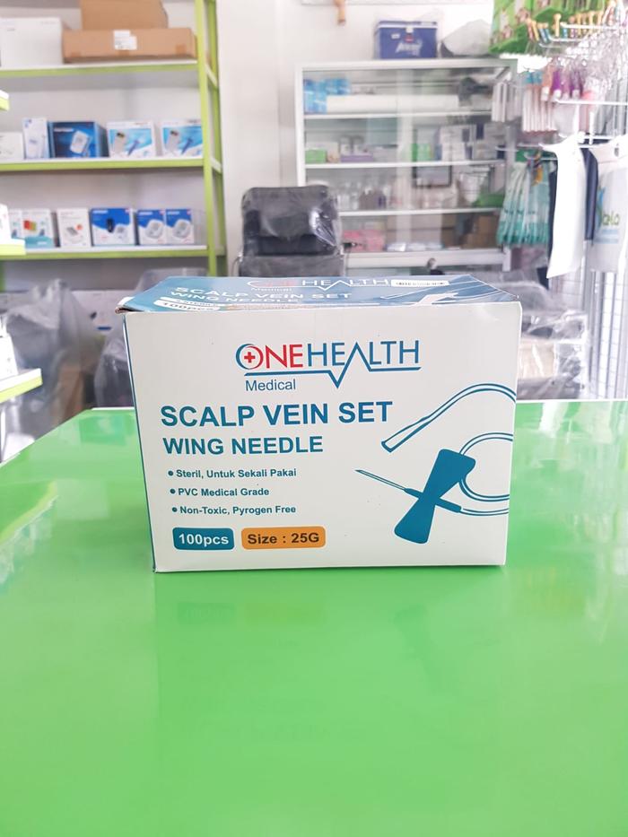 Jual Wing Needle 23G / 25G / 27G OneHealth / Scalp Vein Set One Health ...