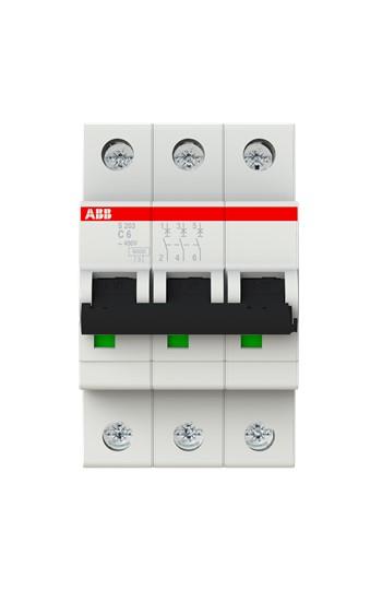 Jual ABB - S203-C6 Miniature Circuit Breaker - 3P - C - 6 - 2CDS253001R0064 - Jakarta Pusat ...