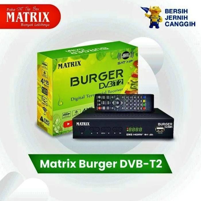Jual STB MATRIX BURGER HIJAU SET TOP BOX TV DIGITAL - Kota Bandar Lampung - DALVIN ELECTRONIC ...
