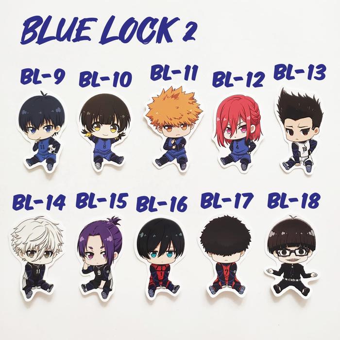 Jual Sticker Anime Blue Lock 2 Isagi Bachira Kunigami Chigiri Nagi Reo ...
