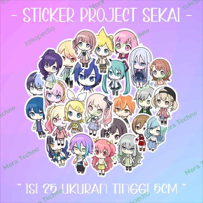 Jual Sticker Project Sekai Stiker Projek Sekai Lucu Sticker Project ...