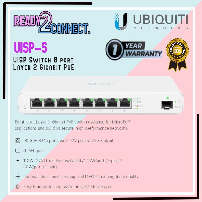 Jual UBIQUITI UISP-S 8 port Layer 2 Gigabit PoE Switch - Jakarta Pusat ...