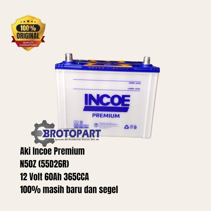 Jual Aki Mobil Incoe Premium N50Z 55D26R 60Ah Accu basah - Jakarta Timur - Brotopart | Tokopedia