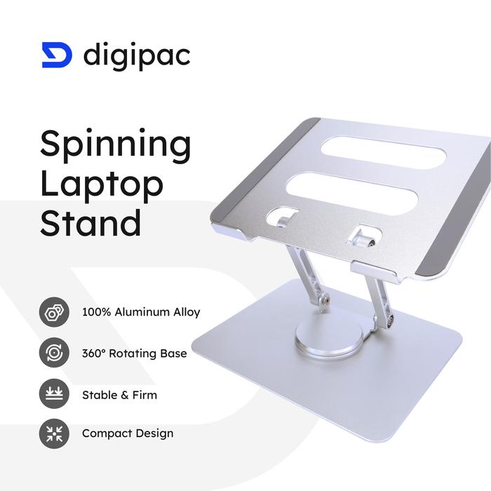 Promo Rotating Laptop Stand Dudukan Laptop Putar Spinning Stand DIGIPAC ...