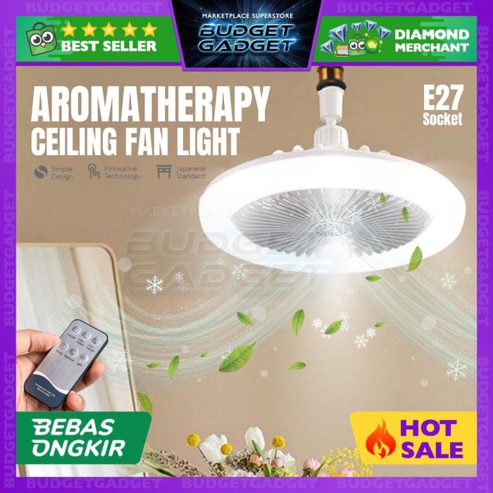 Jual Kipas Angin Lampu Plafon Aromaterapi Ceiling Fan Brushless TG-66 ...