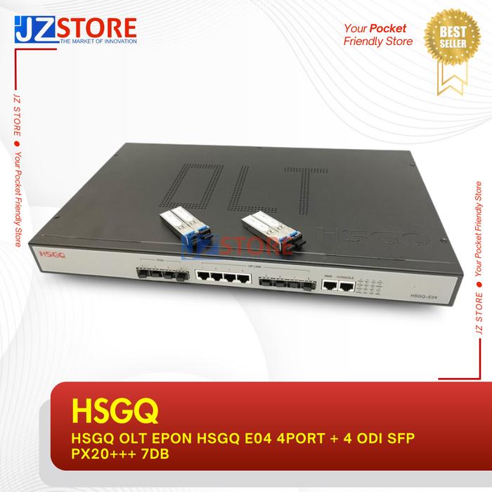 Jual OLT EPON HSGQ E04 4PORT + 4 ODI SFP PX20+++ 7DB - Kota Medan - JZTECH.ID | Tokopedia