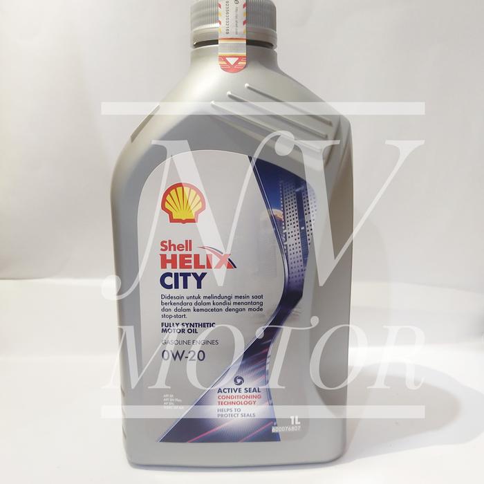 Jual SHELL HELIX CITY 0W-20 1LT FULLY SYNTHENTIC MOTOR OIL GASOLINE ...