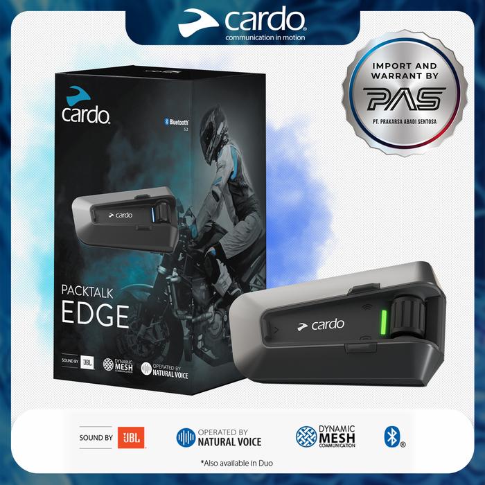 Jual CARDO PACKTALK EDGE SINGLE INTERCOM (GARANSI RESMI PT. PAS ...