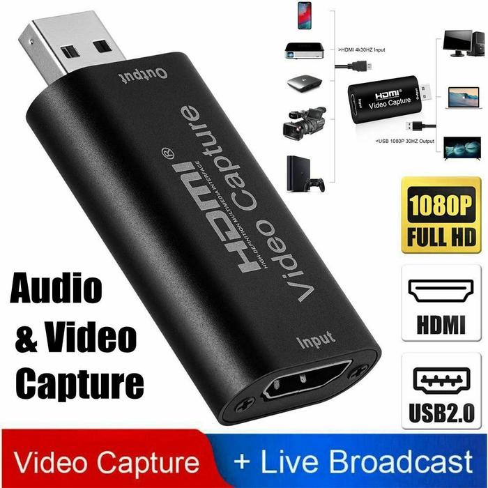 Jual Mini Video Card Capture Grabber HDMI Video Cards Support 4K Input ...
