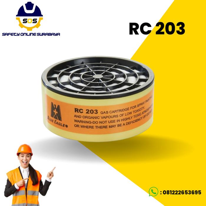 Jual RESPIRATOR CARTRIDGE BLUE EAGLE RC 203 / FILTER RESPIRATOR BLUE ...