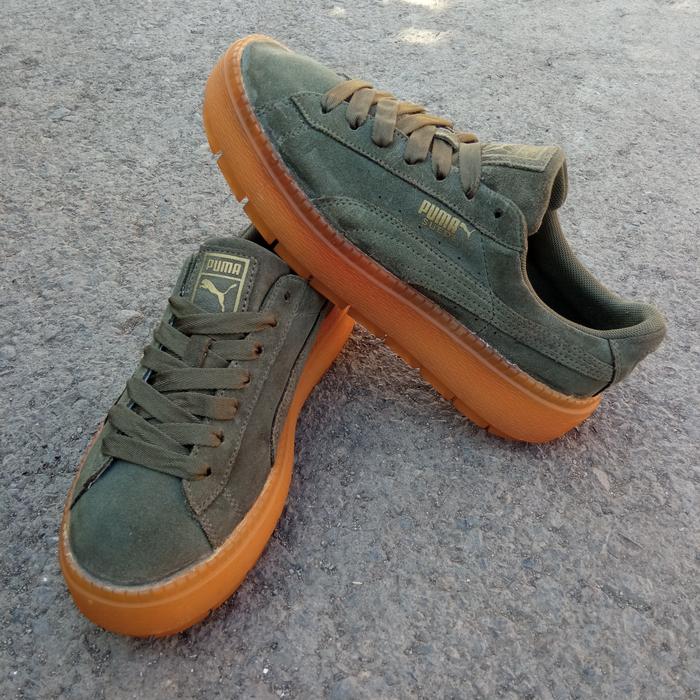 Jual Sepatu Second Original Puma Suede Hijau Army - Kota Makassar ...