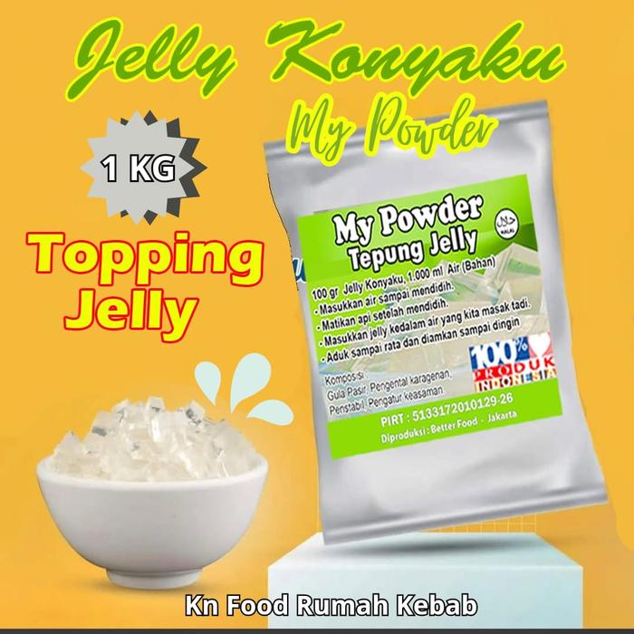 Jual Tepung Jelly Powder 1 Kg- Jelly Konyaku bubuk Jelly Powder 1000 grm - Jakarta Timur - rumah ...