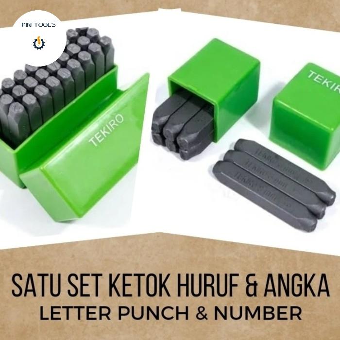 Jual Satu Set Alat Ketok Nomor Angka Huruf Mesin 5 MM Letter Punch ...