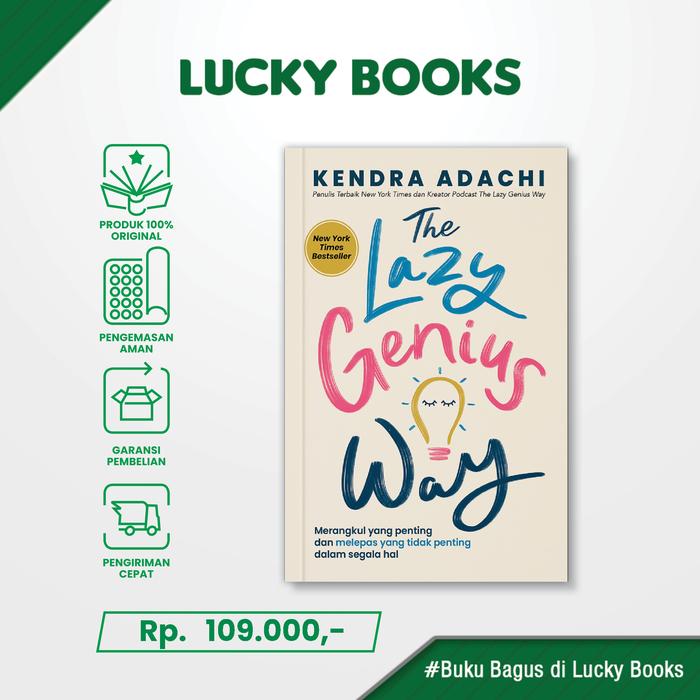 Jual Buku THE LAZY GENIUS WAY SENI MENATA HIDUP APA ADANYA ALA LAZY ...