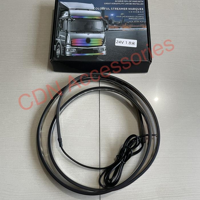 Jual Lampu LED DRL Running Strip RGB Bus Truk 24V 180cm Warna warni ...