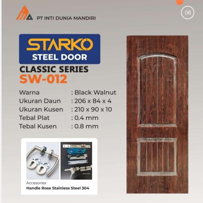 Jual Pintu Baja Starko SW-012BW - Kab. Tangerang - Starko Steel Doors ...