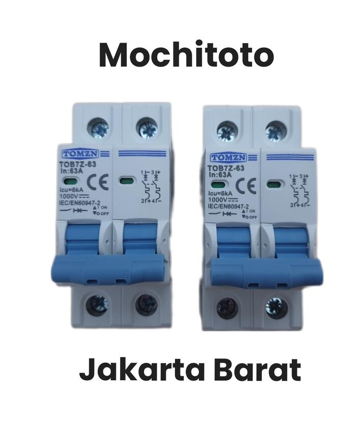 Jual MCB DC 63A 2P Circuit Breaker Inverter to Battery 2 Pole PLTS ...